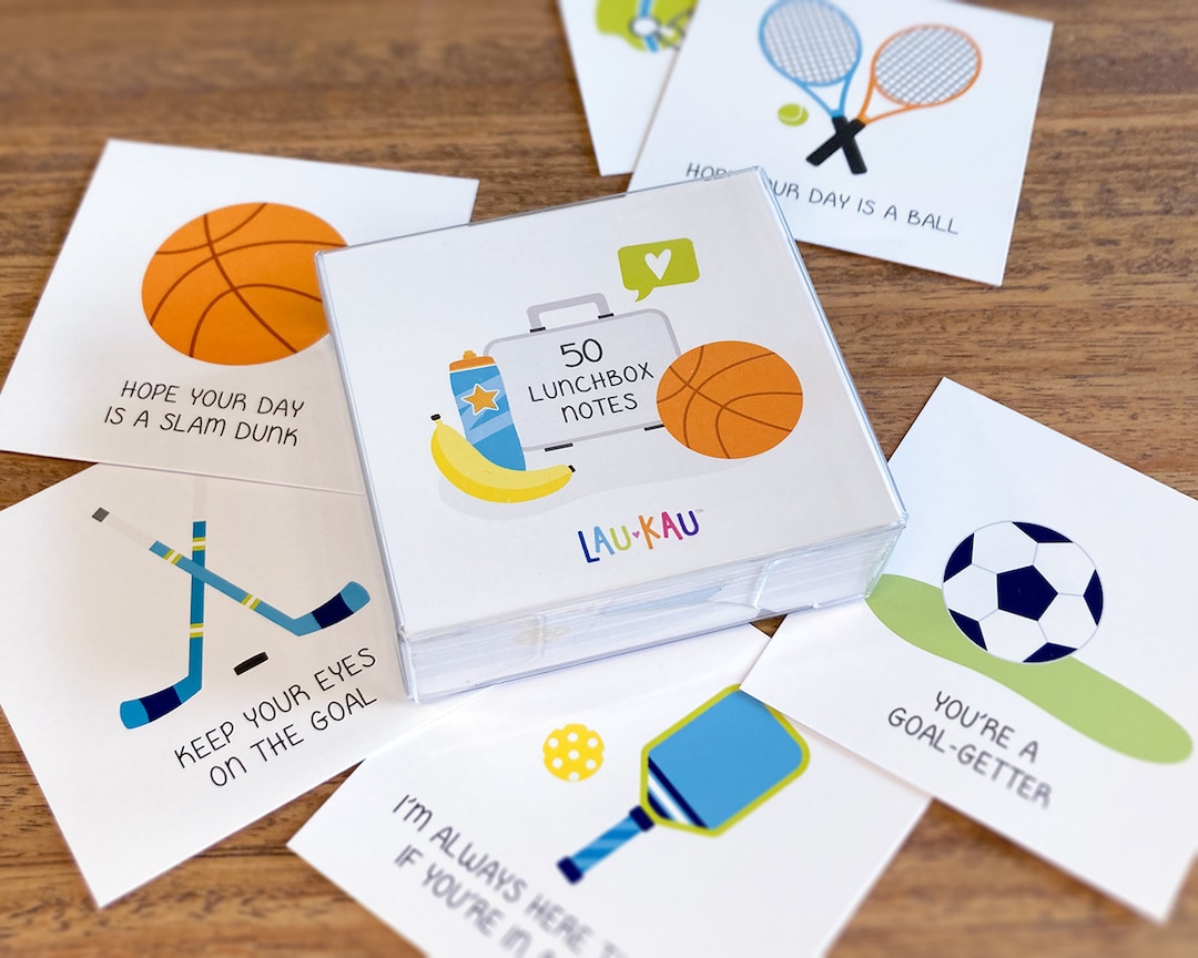 Sports Lunchbox Notes | Lunchbox Cards | Encouragement Cards ...