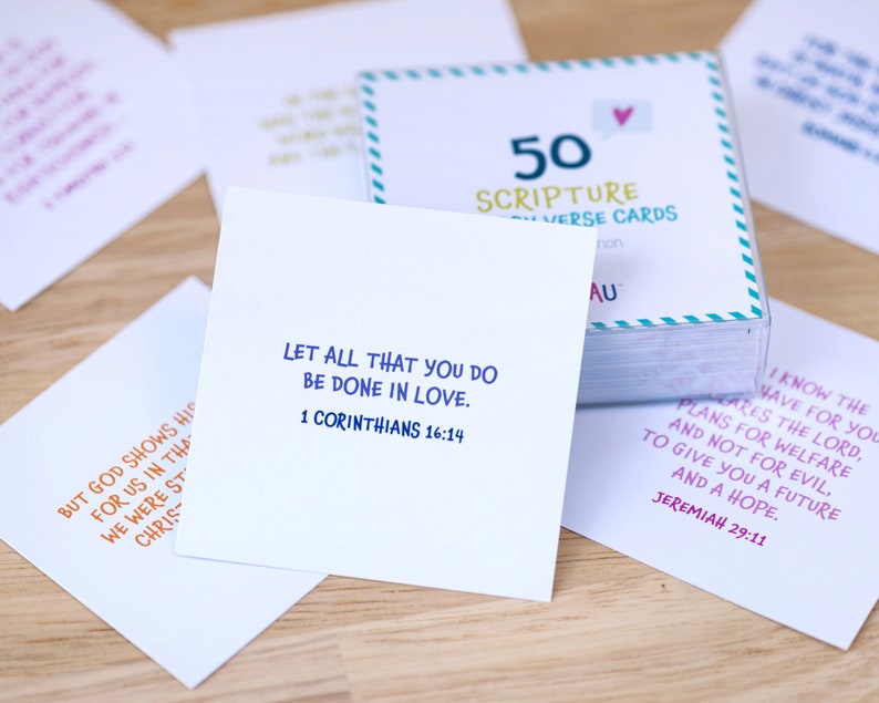 Bible Memory Verse Cards Memory Verse Cards Bible Memory - Etsy