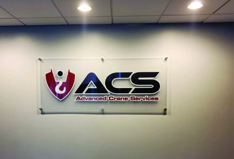 Professional 3D Acrylic Signs Laser Cut Custom Logo Company - Etsy