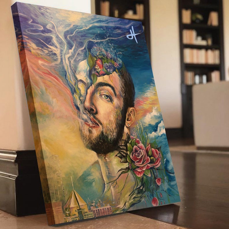 Mac Miller Premium Canvas Set FRAMED Print Wall Art Modern | Etsy