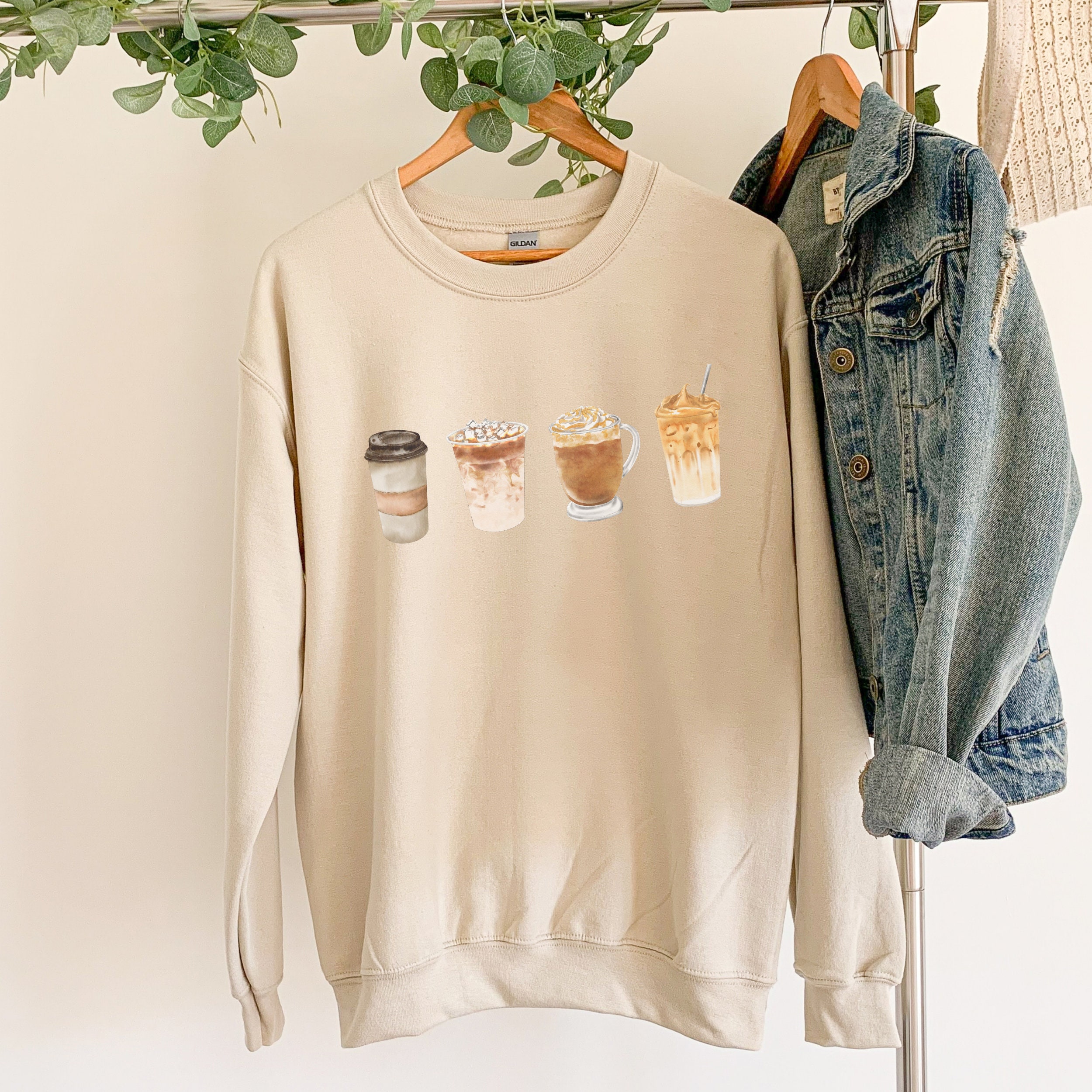Coffee Crewneck Sweatshirt, but First Coffee, Coffee Please, Gifts for ...
