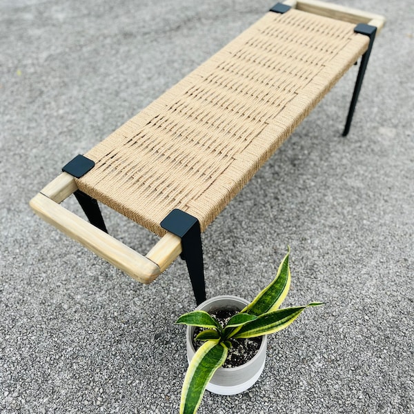 Woven Bench - Etsy