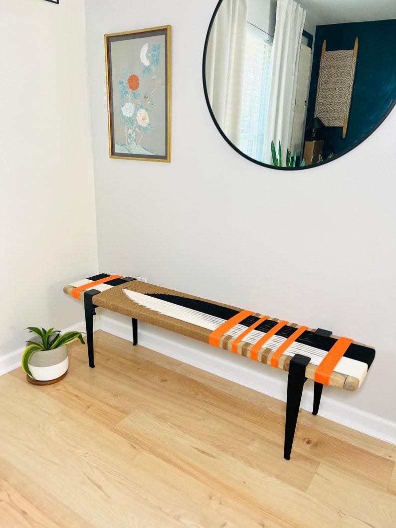 Mid-century Modern Style Bench Mudroom / Entryway Bench - Etsy