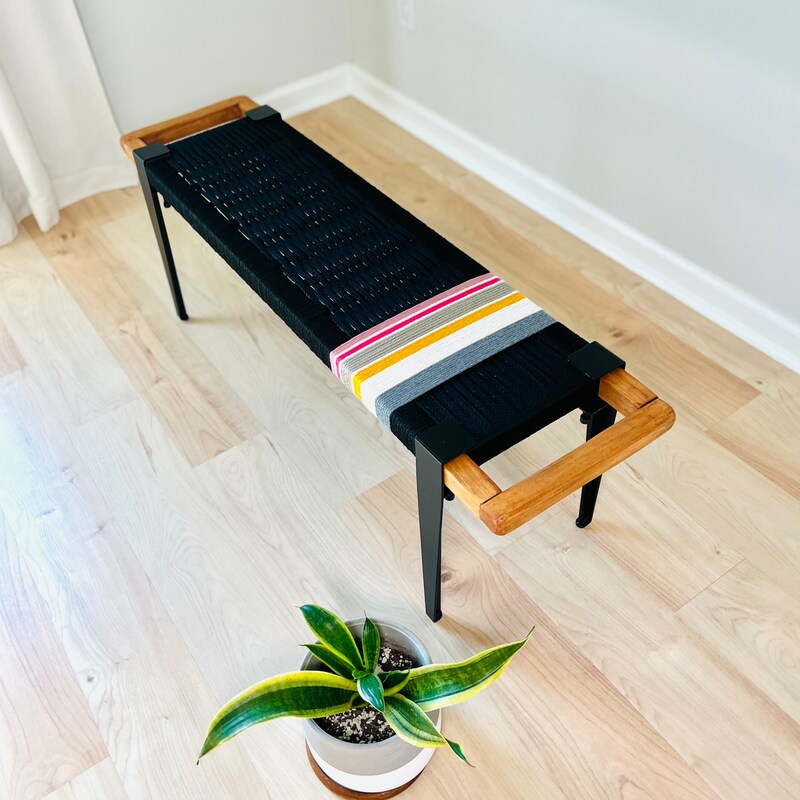Woven Bench - Etsy
