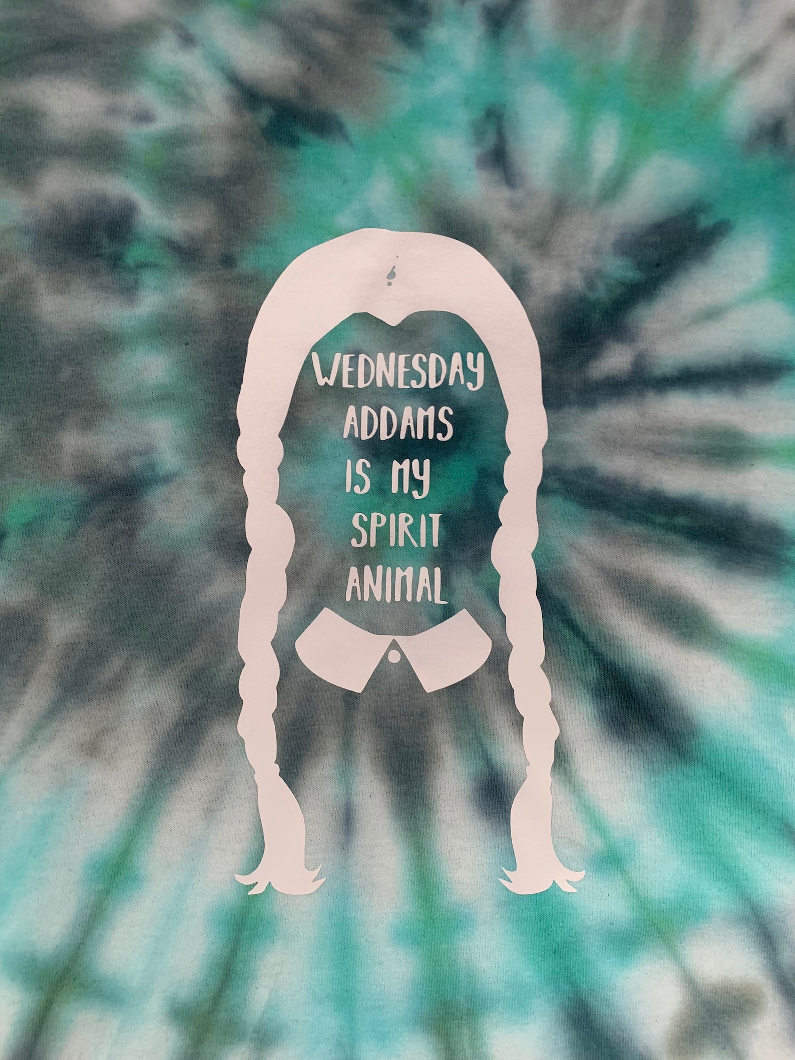 Wednesday Addams Spiral Tie Dye | Etsy