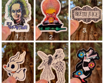 Tim Burton Stickers - Etsy