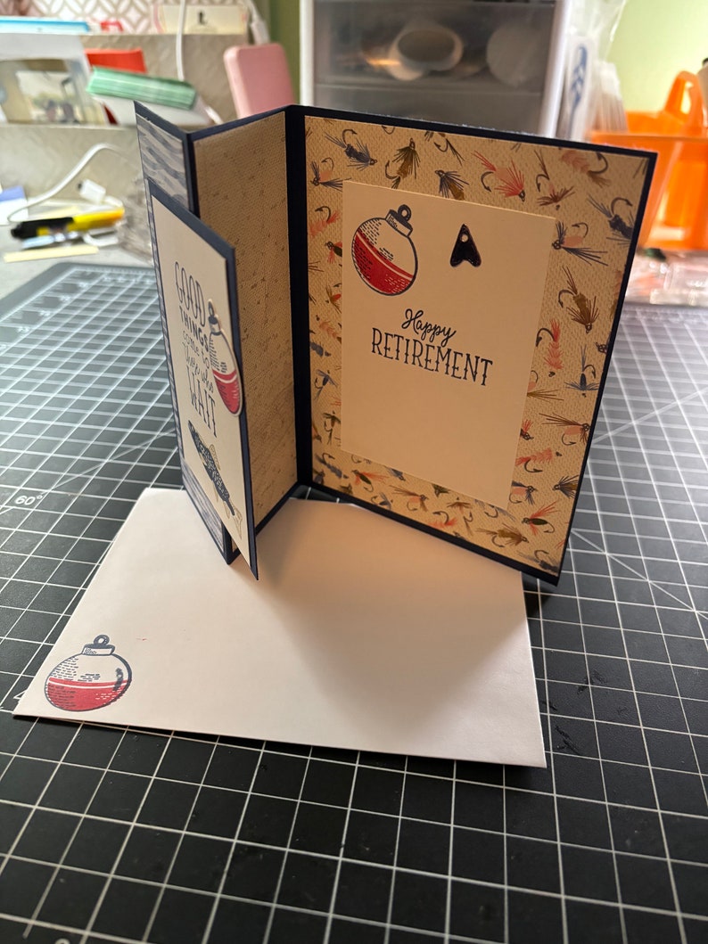 Gone Fishing Retirement Card Stampin’ Up - Etsy