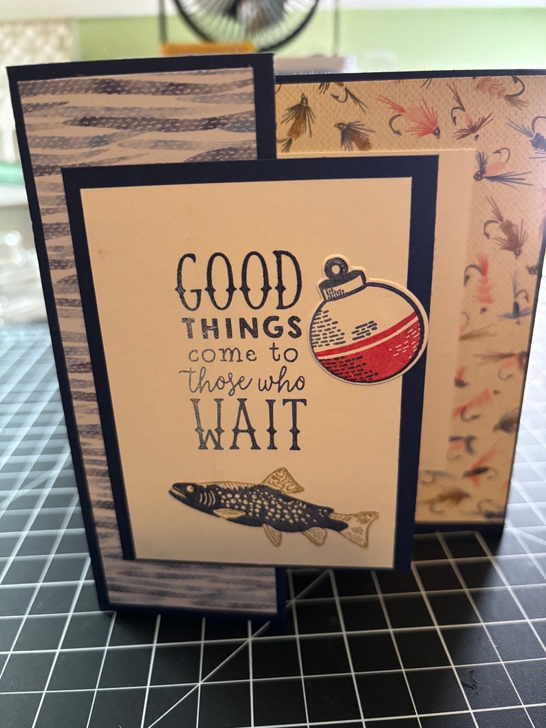 Gone Fishing Retirement Card Stampin’ Up - Etsy