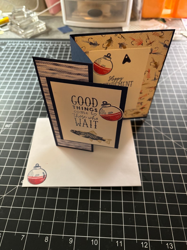 Gone Fishing Retirement Card Stampin’ Up - Etsy