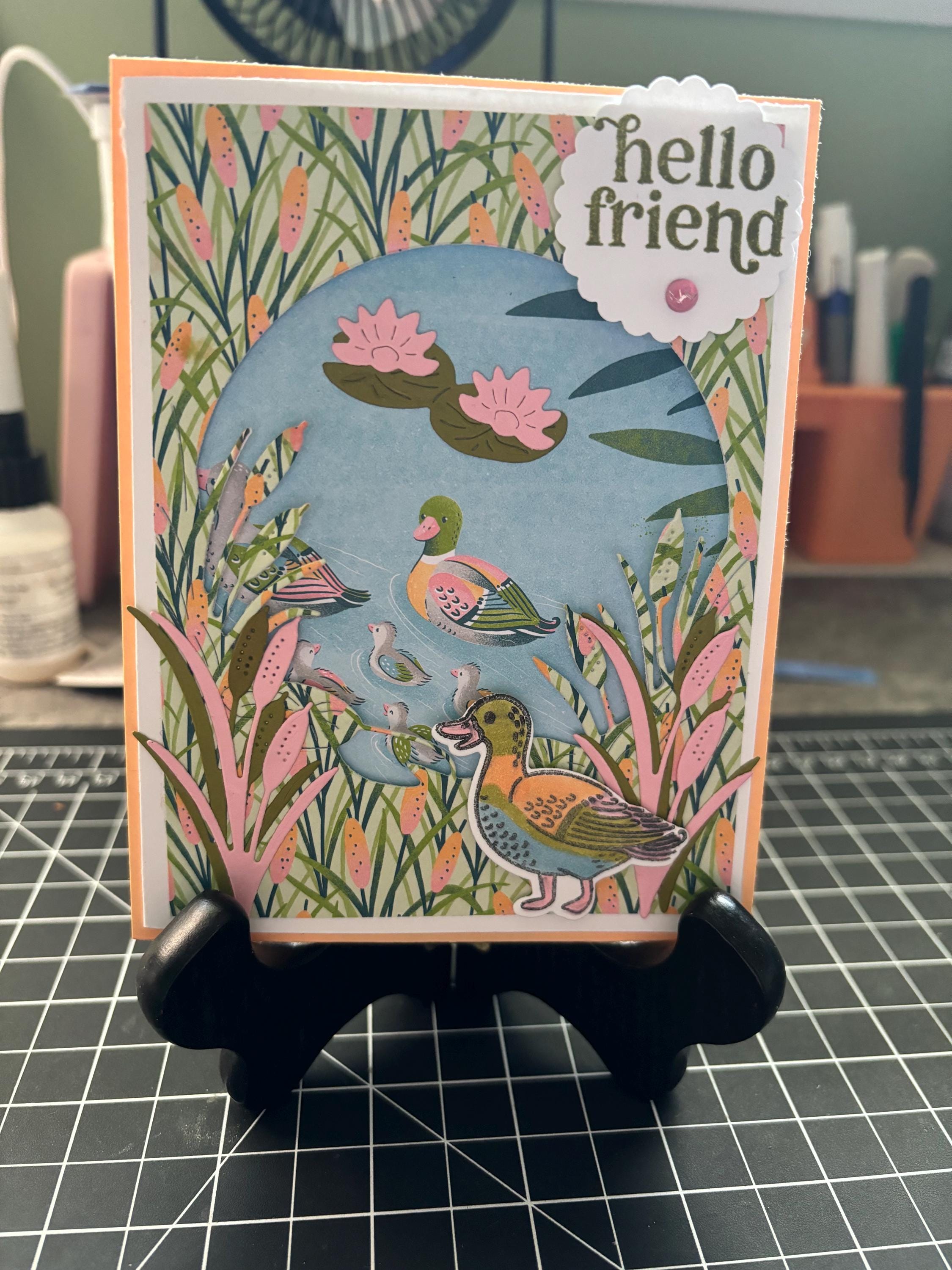Charming Duck Pond Stampin’ up Friendship Card - Etsy