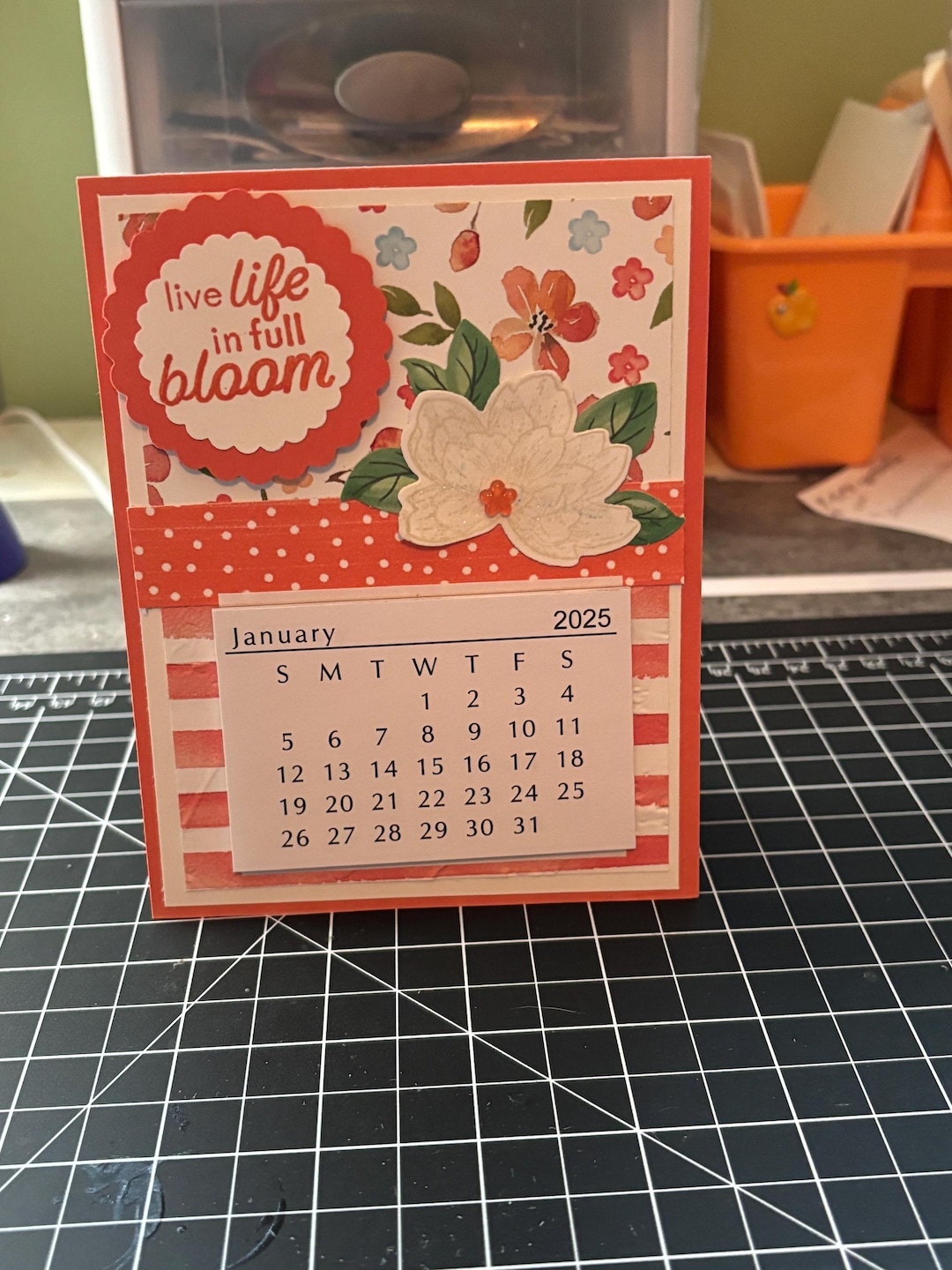 2025 Desk Calendar Handmade Stampin Up - Etsy