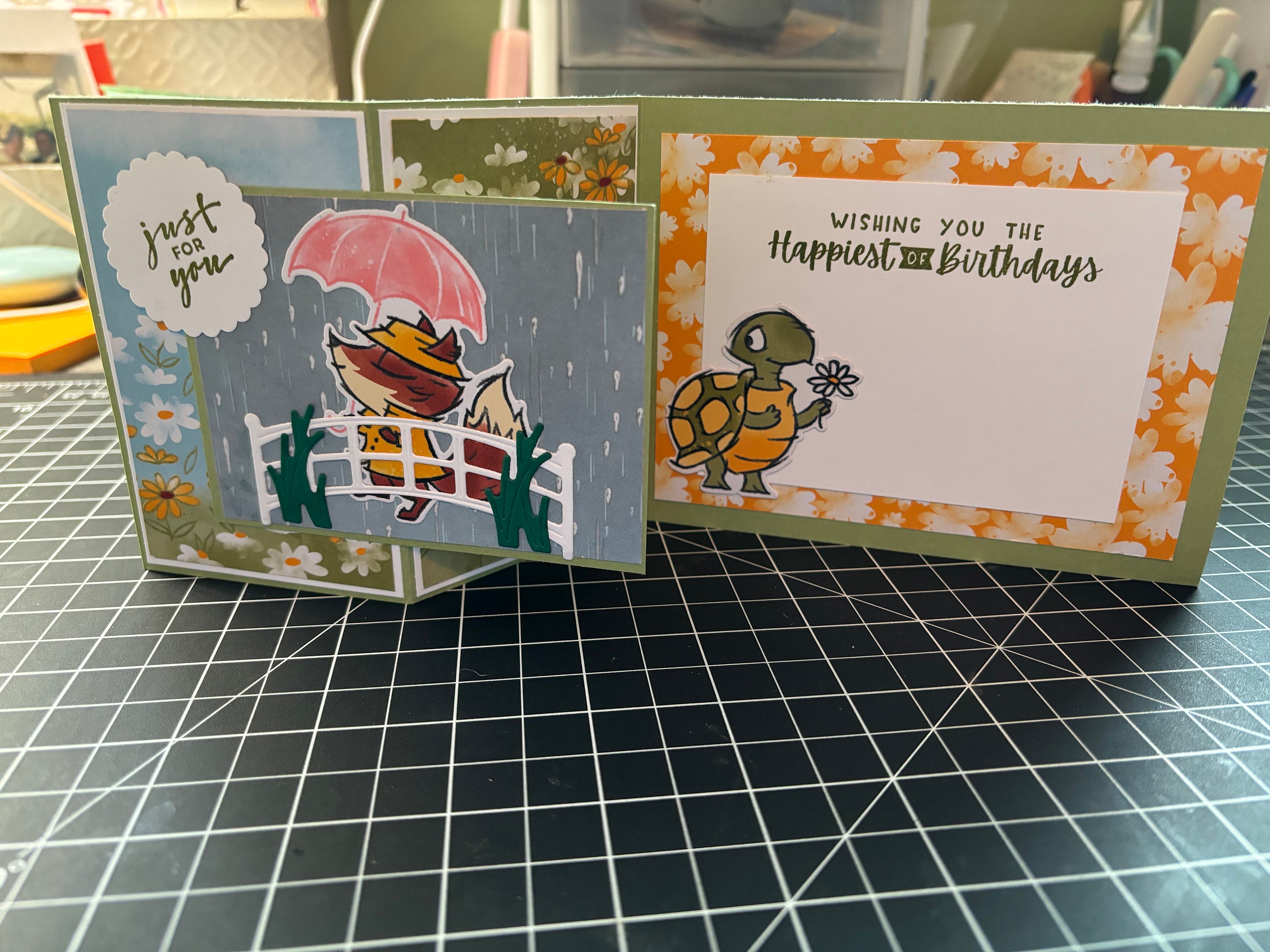 Playing in the Rain Happy Birthday Stampin’ Up - Etsy