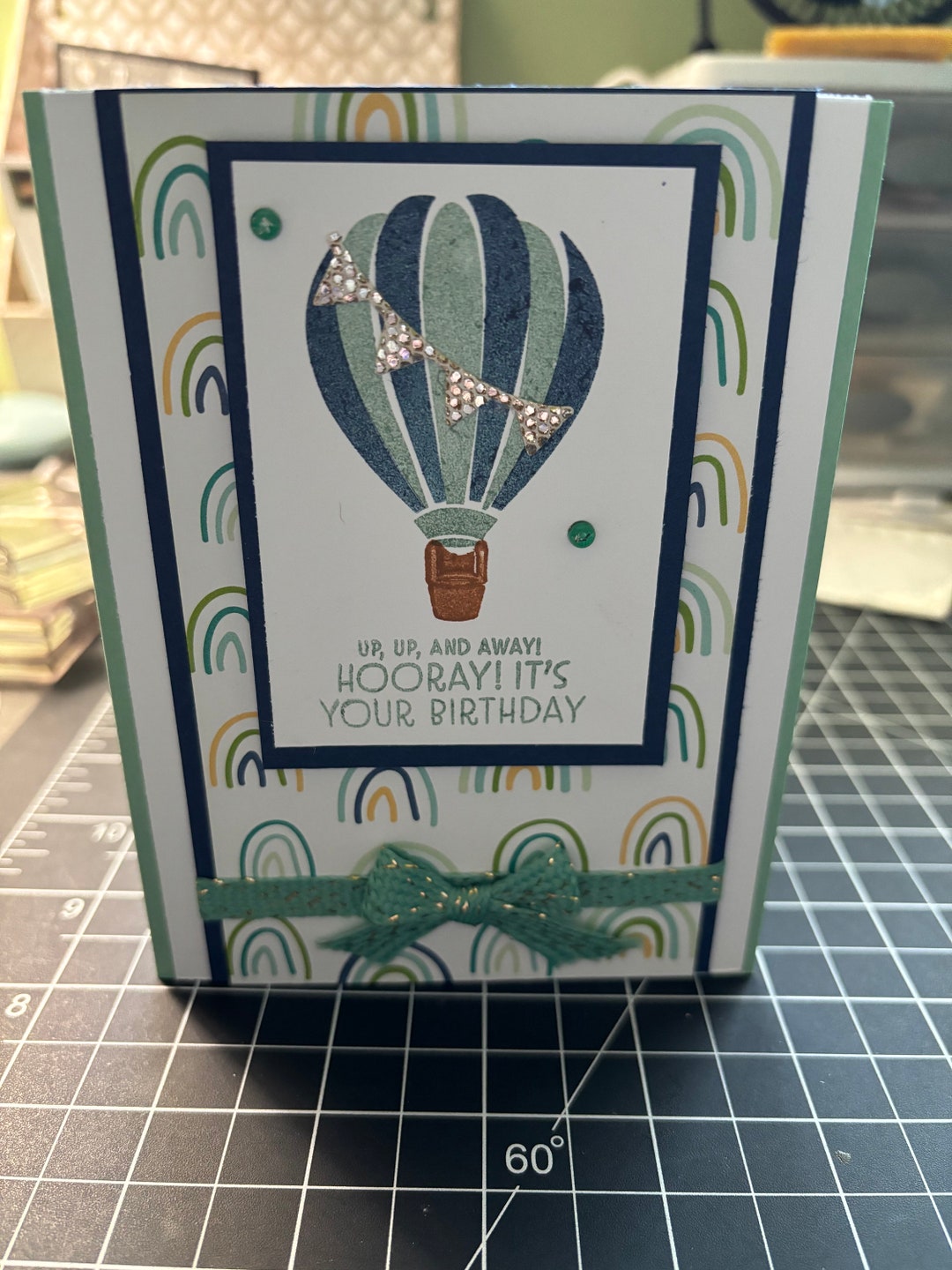 Hot Air Balloon Birthday Stampin’ up Card - Etsy