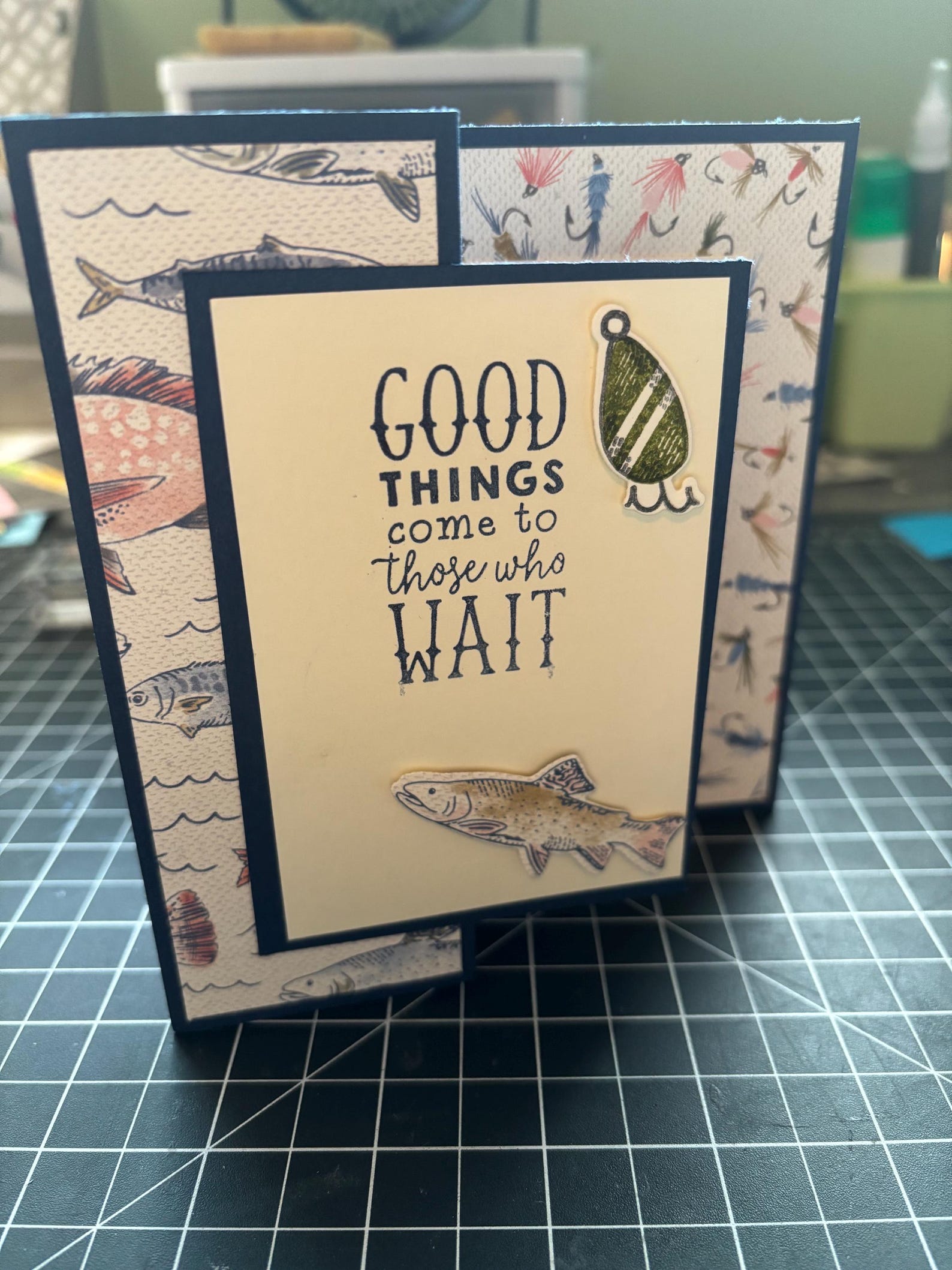 Gone Fishing Retirement Card Stampin’ Up - Etsy