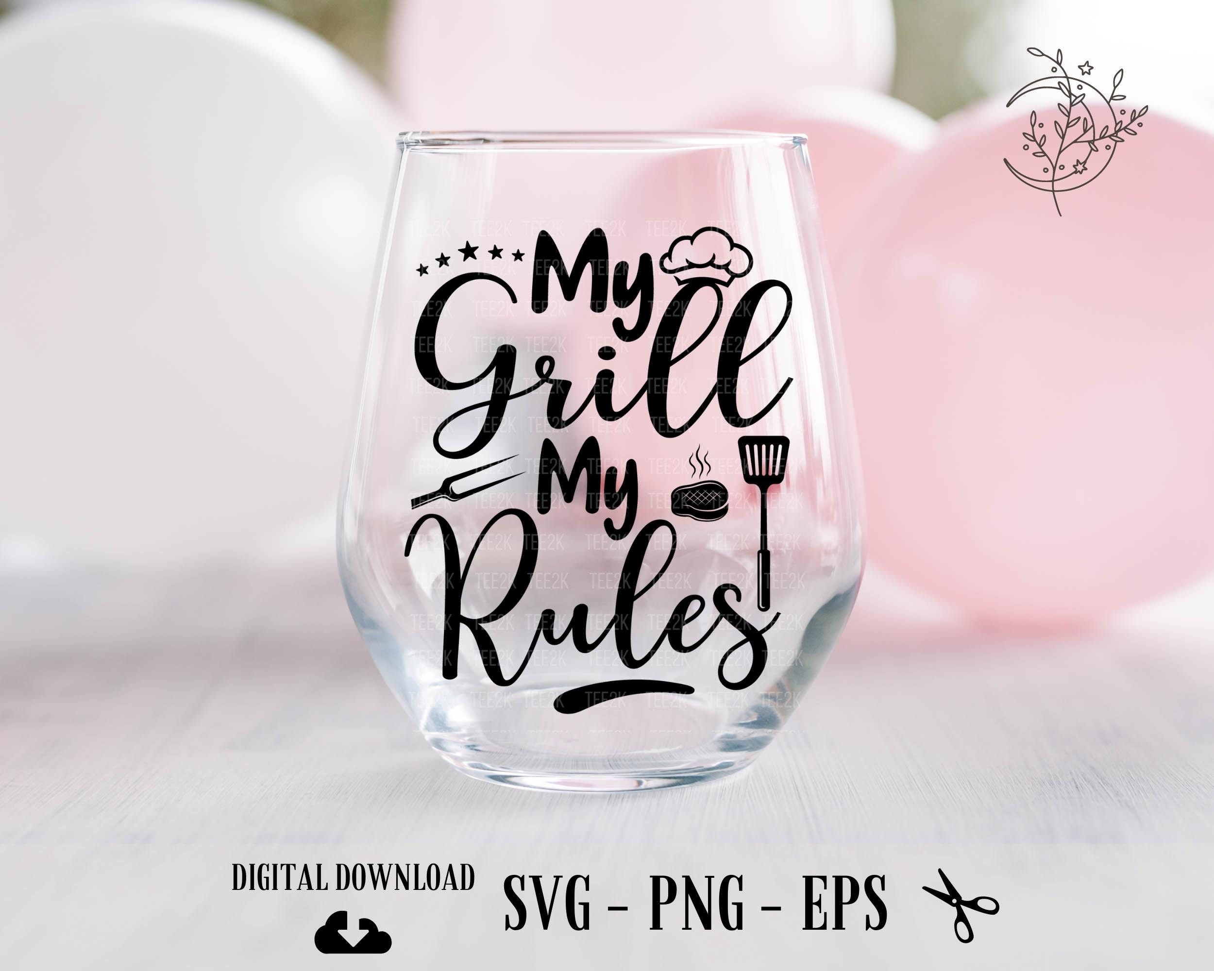 My Grill My Rules SVG Funny Grill BBQ Quote Grill Sayings - Etsy