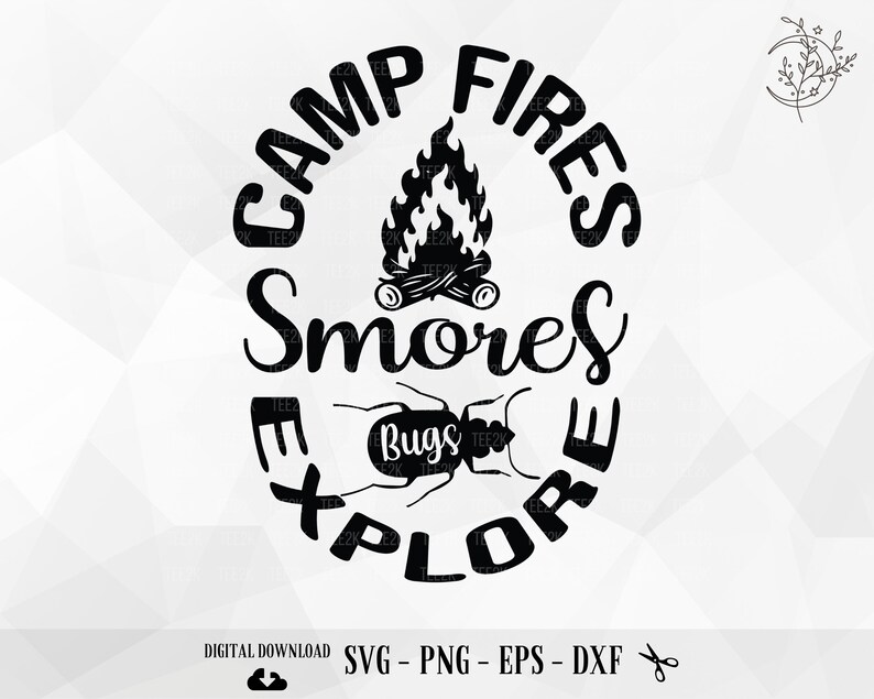 Campfire SVG Camp Fires Smores Bugs Explore Camping Funny - Etsy