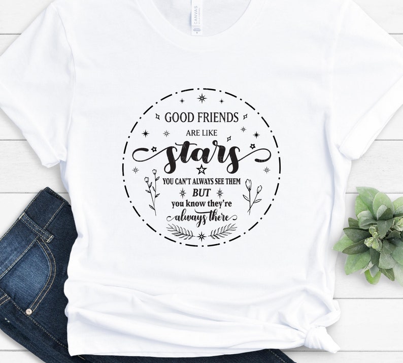 Good Friend SVG Good Friends Are Like Stars Friendship | Etsy