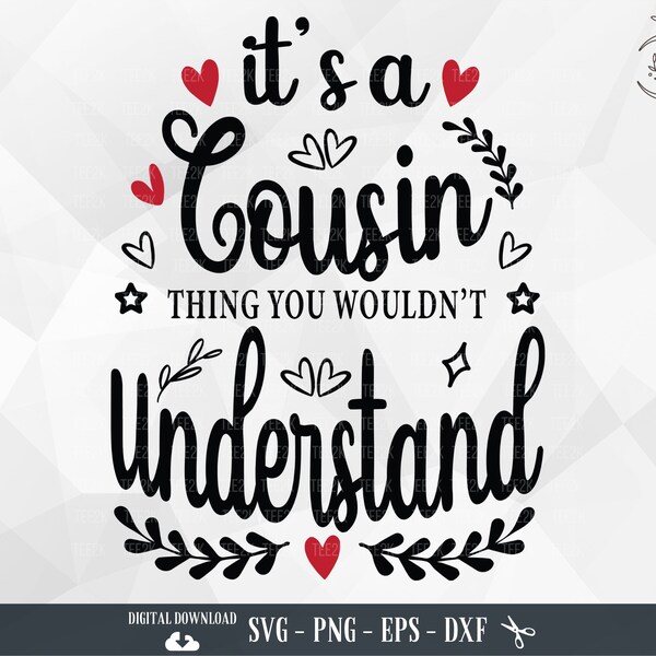 Cousin Svg - Etsy