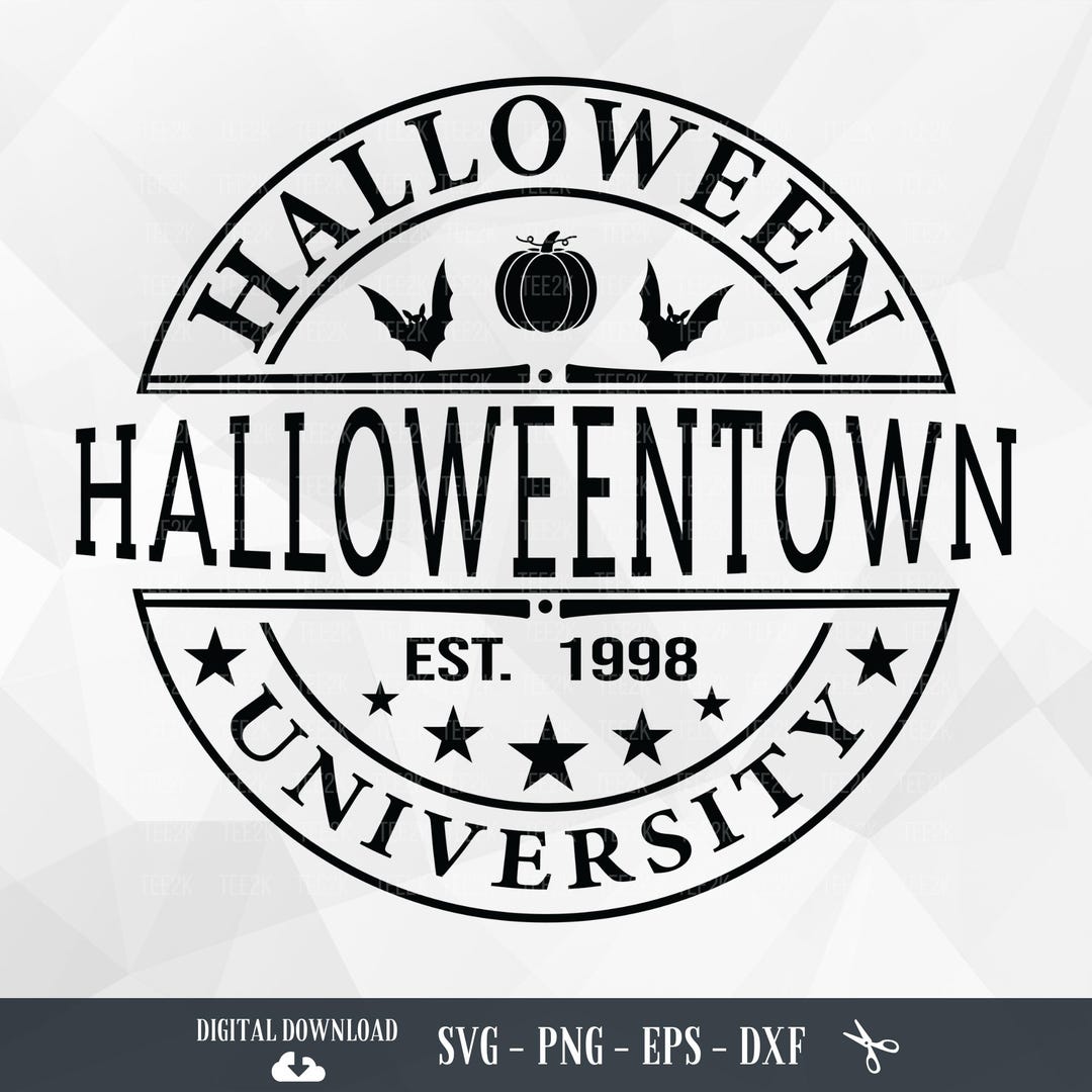 Halloweentown University SVG: Halloween Witch Shirt Design (digital ...