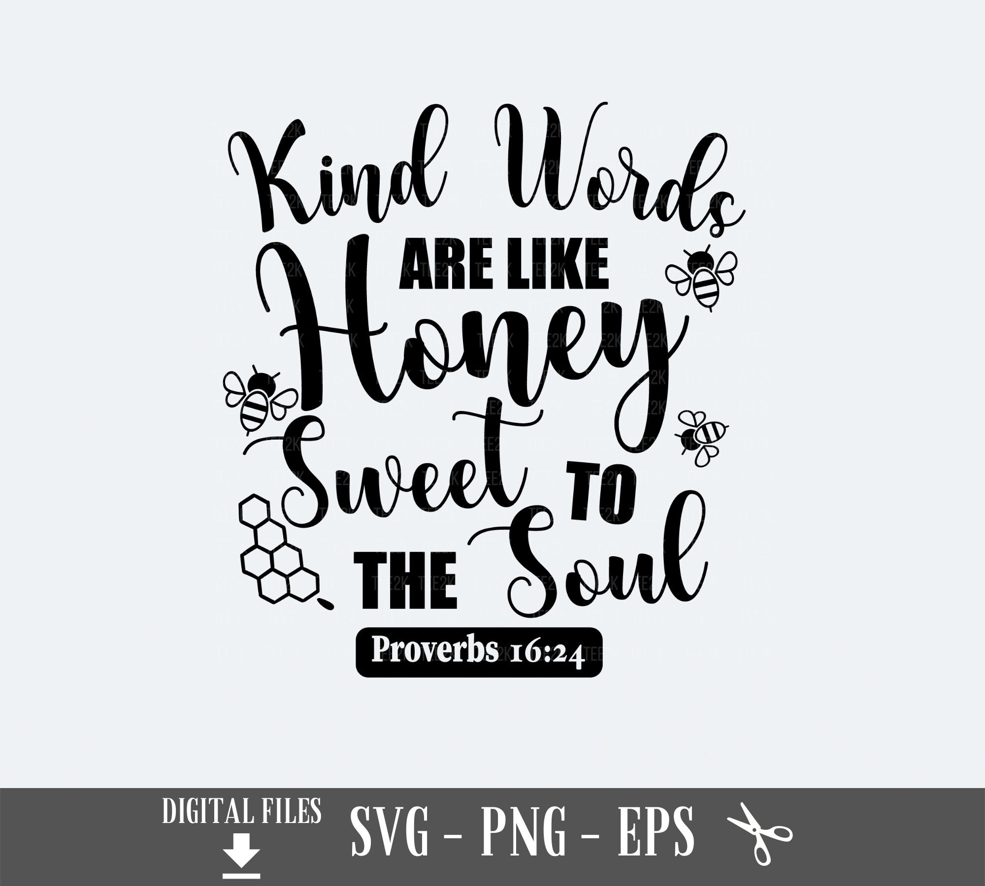 Kind words are like Honey sweet to the soul Honey Bee Tumbler | Etsy