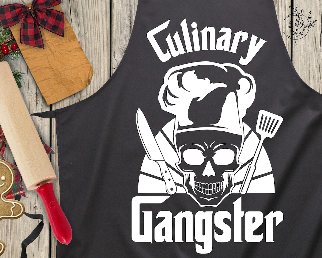Culinary Gangster SVG: Chef Cooking Design, Cricut Files (digital ...