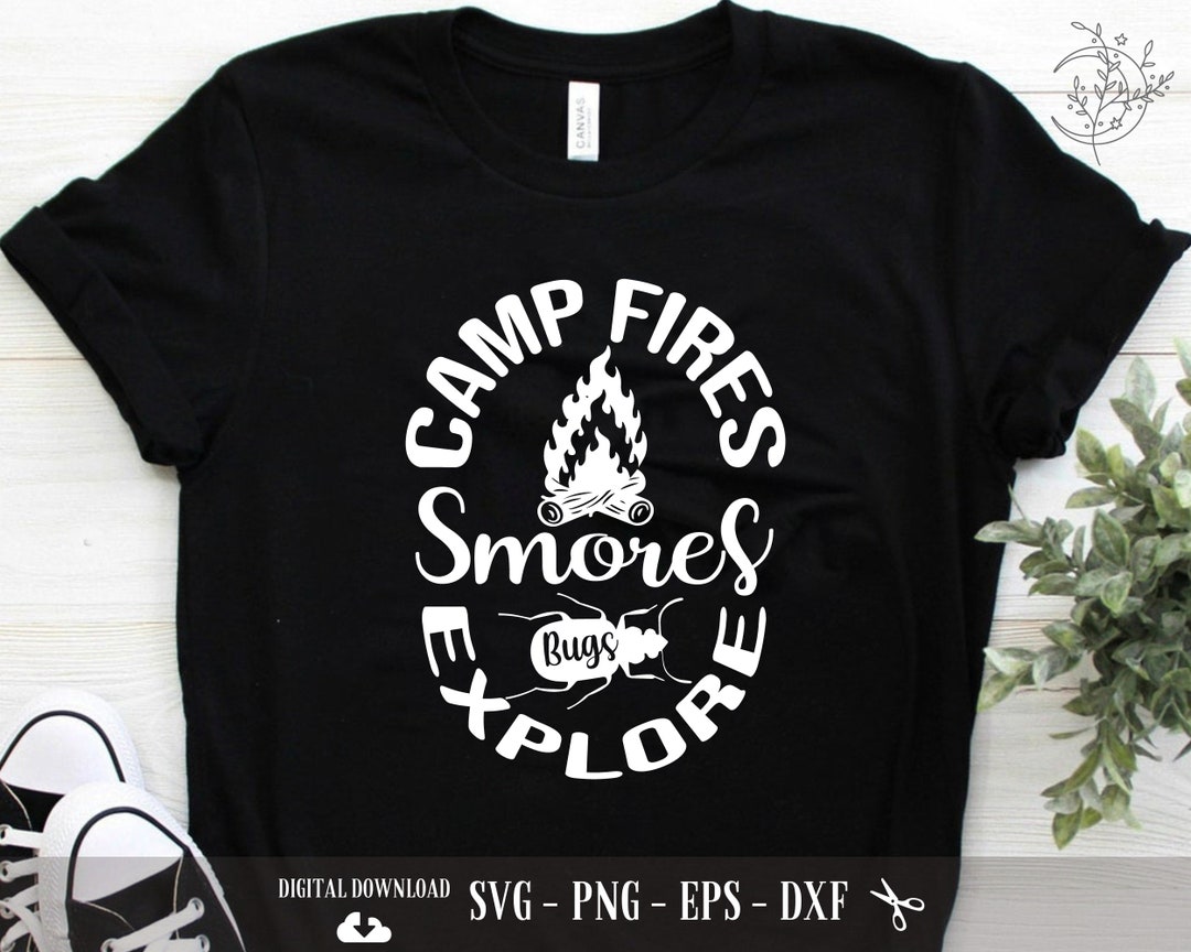 Campfire SVG Camp Fires Smores Bugs Explore Camping Funny - Etsy