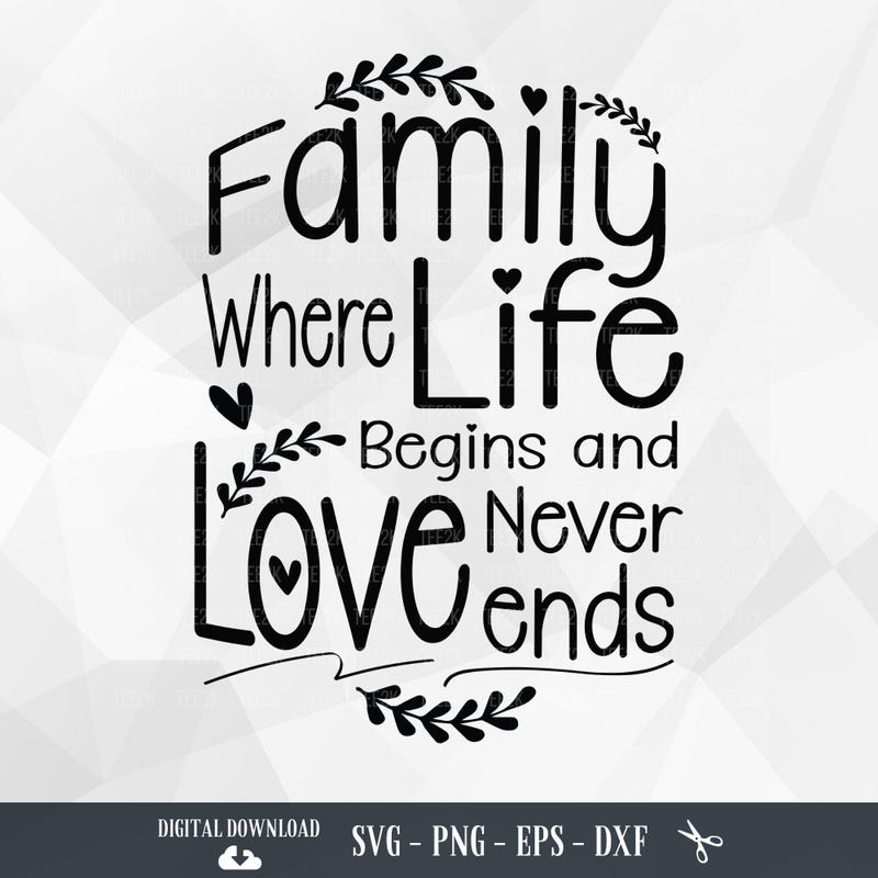 Family Quote Svg - Etsy