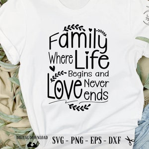 Family Love Quote SVG: Cricut Ready, Home Decor (digital Download) - Etsy