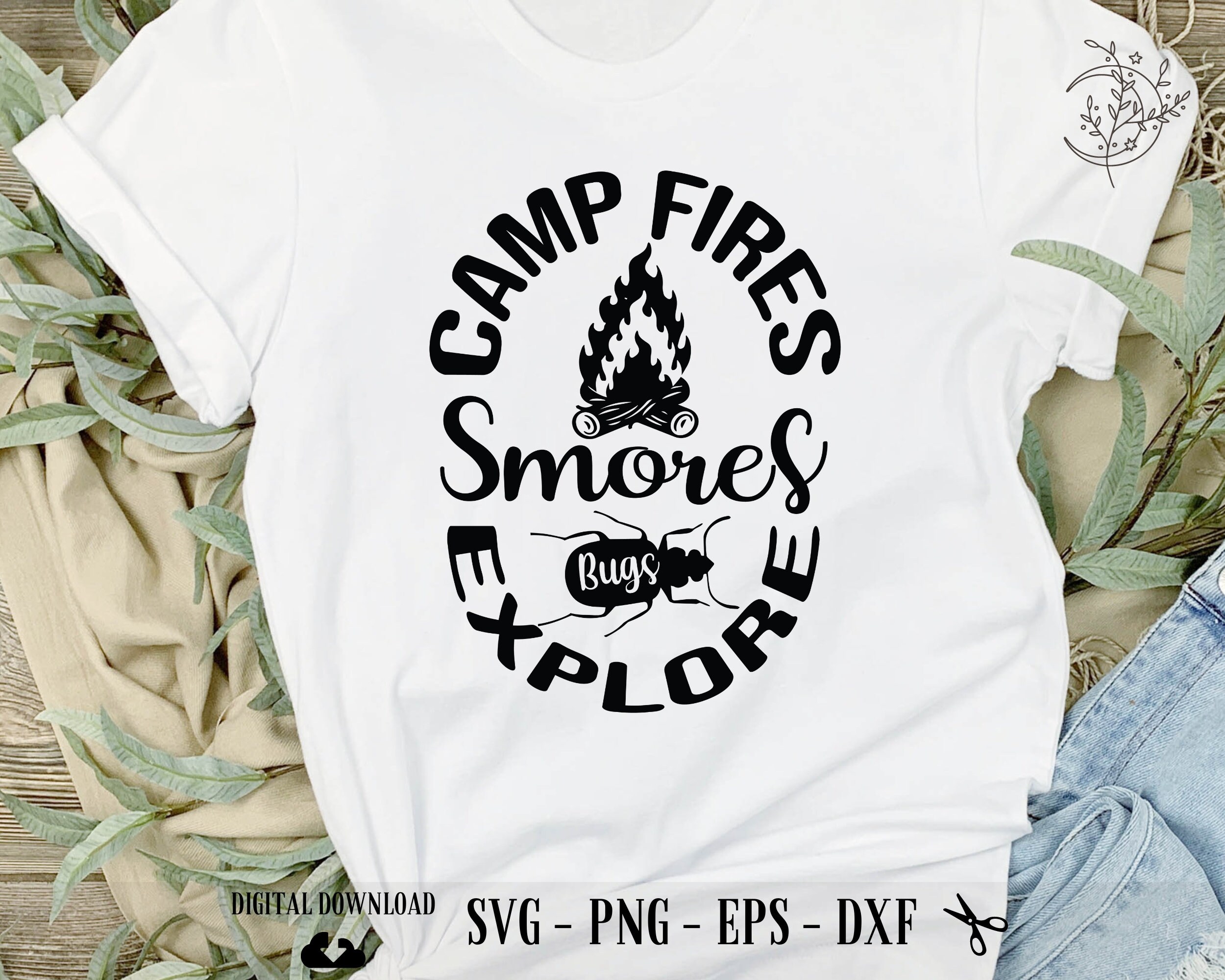 Campfire SVG Camp Fires Smores Bugs Explore Camping Funny - Etsy