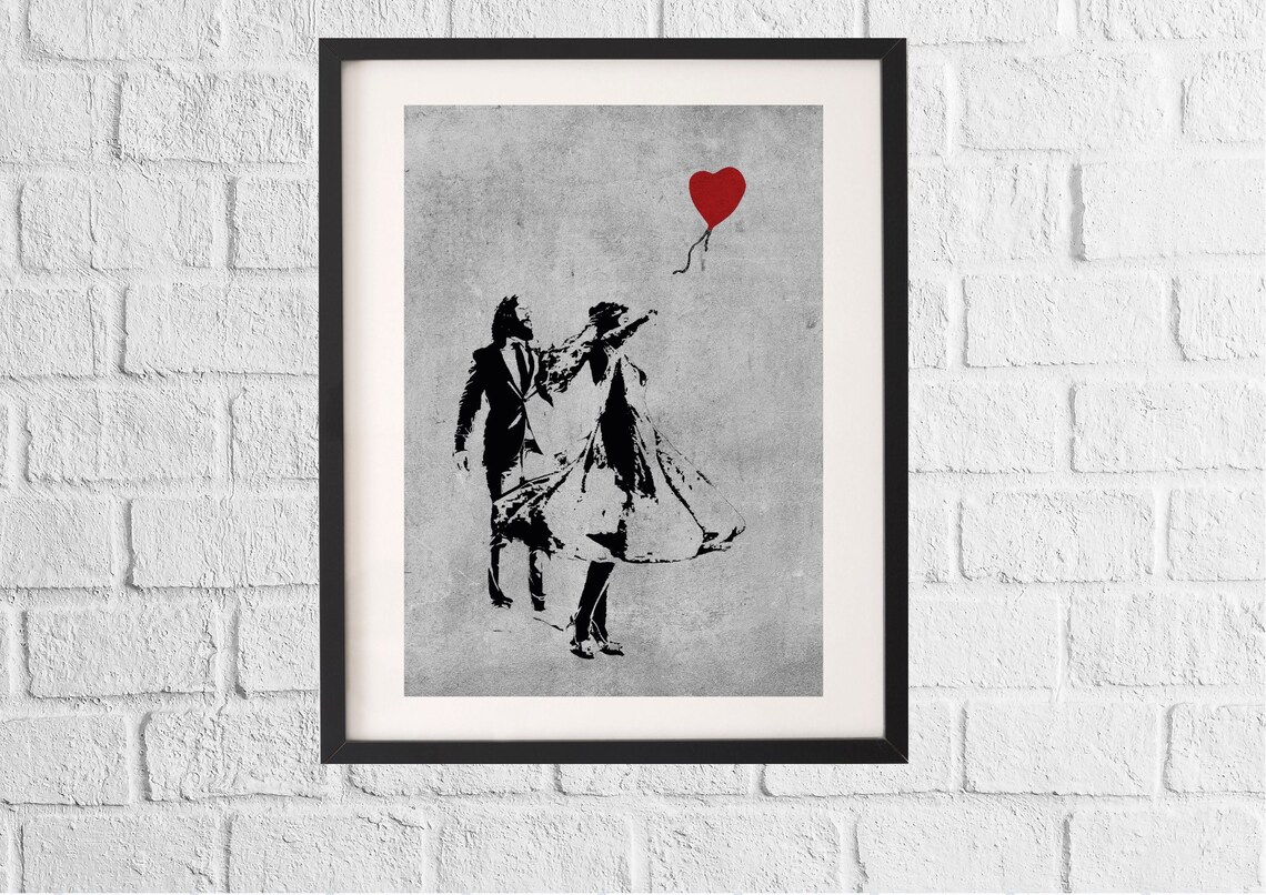Banksy Style Art Personalised Portrait - Etsy