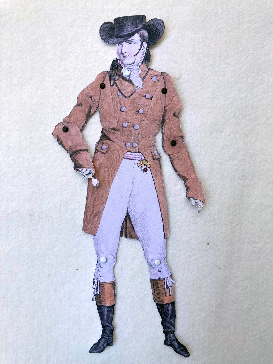 Articulated Paper Doll: Lord Jasper Regency Fashion, Pantin, PDF ...