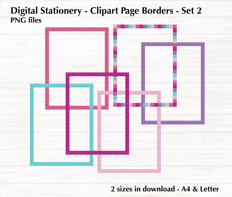 Building Blocks and Building Bricks Page Frame Borders A4 & LTR Page ...