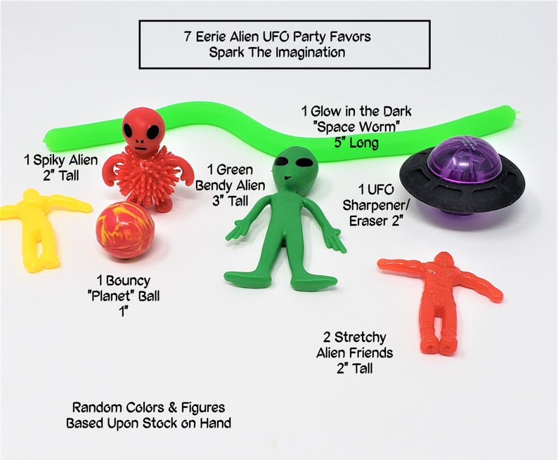 Pre-filled Alien Goodie Bag, UFO Party Favors- Low Cost and Convenient ...