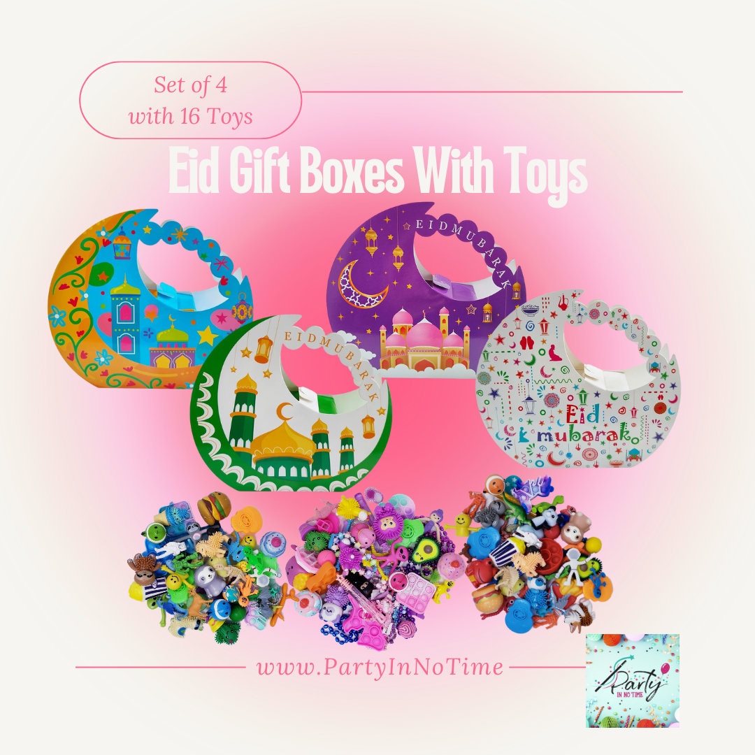 24 Pcs Children's Eid Gift Box Kit With Toys for Boys and Girls, Eid ...