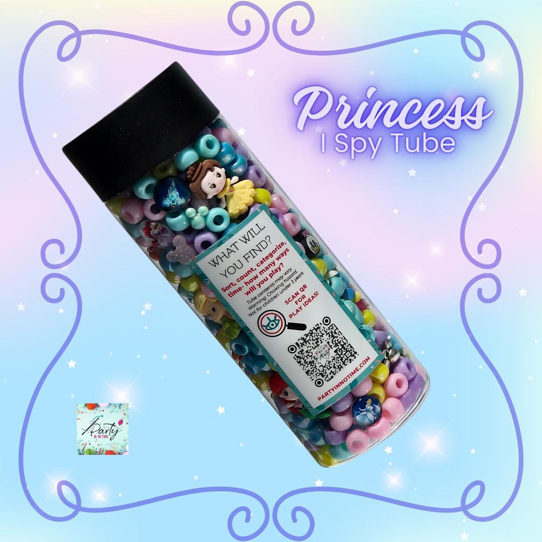 Princess I Spy Tube, Disney Inspired Party Favor, Stocking Stuffer ...