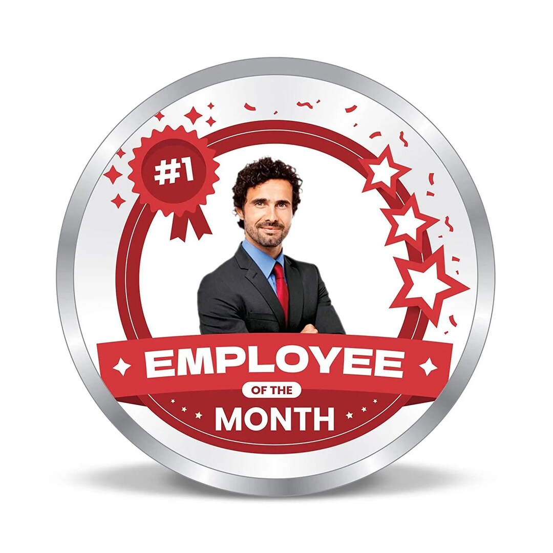 Personalized Employee of the Month Coin / Customized Motivational ...