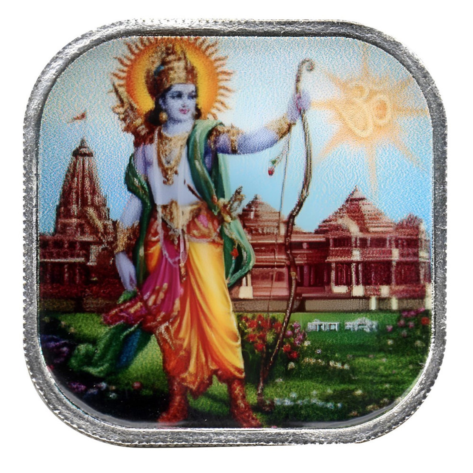 Ayodhya Ram Mandir Coin in Pure Silver 999 - Etsy