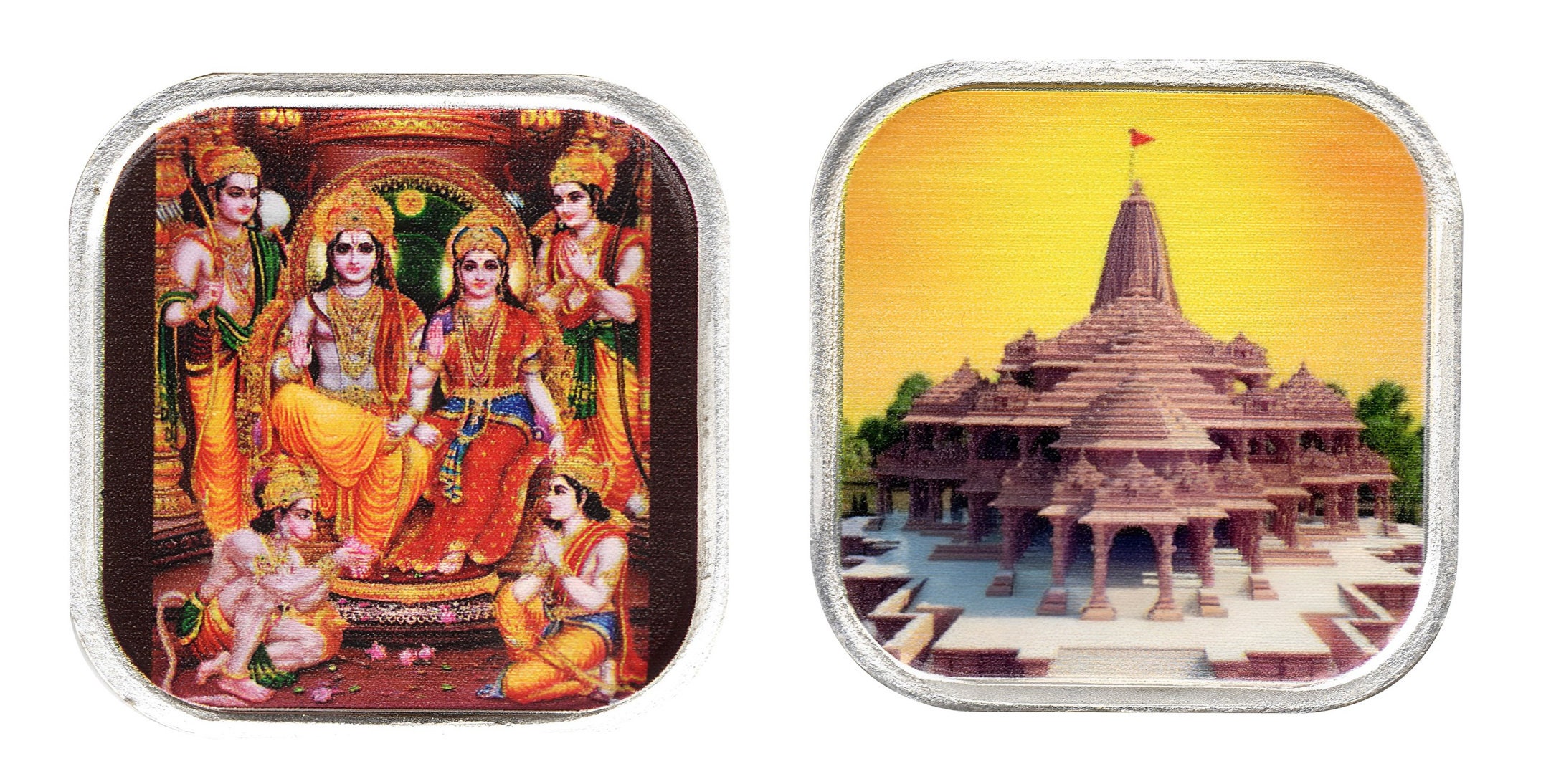 Ram Mandir Ayodhya Coin/ayodhya Mandir Silver Coin 24k 999 Certified ...