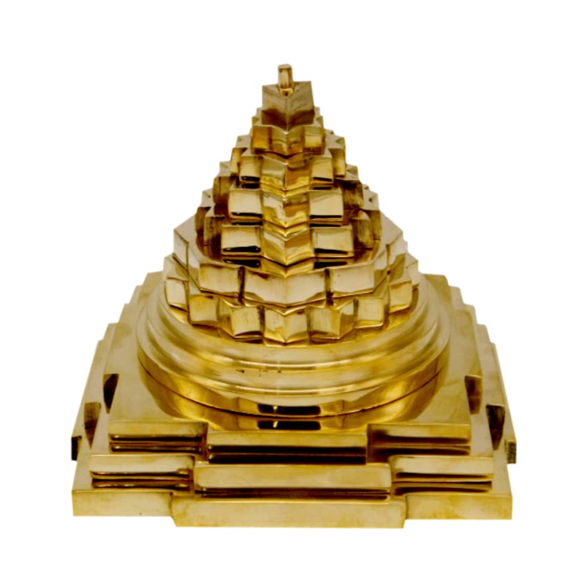 Meru Shree Yantra Pyramid In Pure Brass 6 Inches Heavy Quality | Etsy