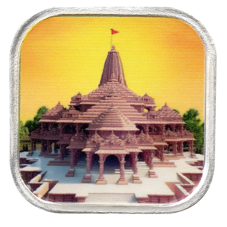 Ram Mandir Ayodhya Coin/ayodhya Mandir Silver Coin 24k 999 Certified ...