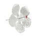 Jaswanti Flower in Pure 925 Silver / Hibiscus Flower in Silver for Puja ...