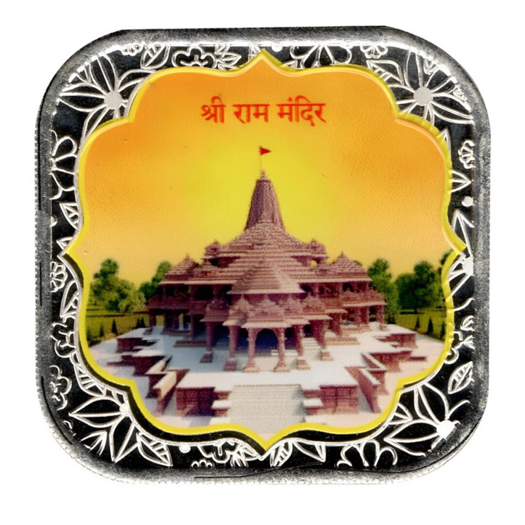 Ram Mandir Ayodhya Coin/ayodhya Mandir Silver Coin 24k 999 Certified ...