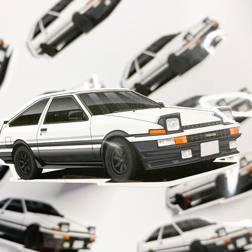 Initial D Cars Vinyl Stickers Featuring AE86 Trueno RX7 GTR - Etsy