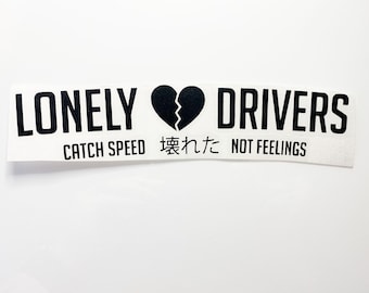 Lonely Drivers Sticker - Etsy