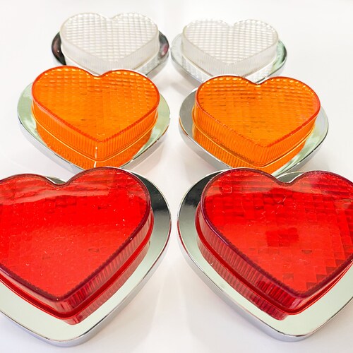 Amber Heart Shaped Side Marker / Accessory / LED Light / Turn - Etsy