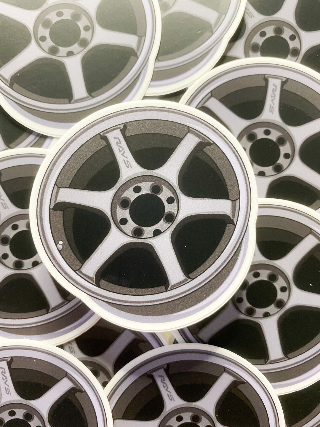 JDM Rays Gram Lights Wheel Vinyl Stickers - Etsy