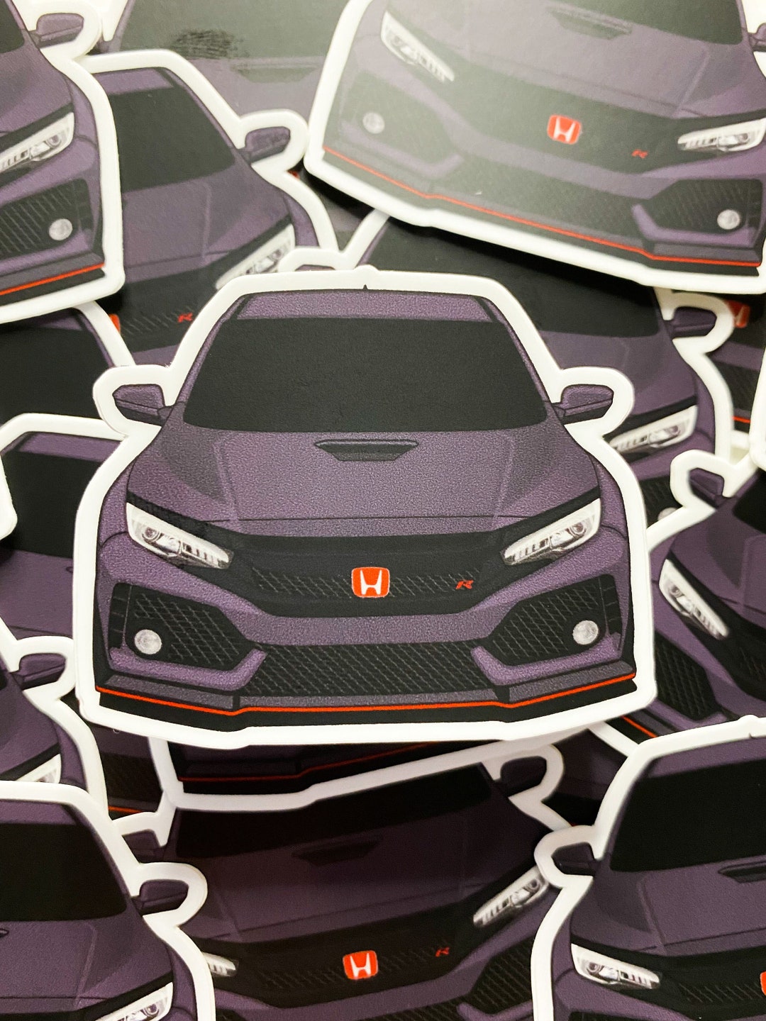 JDM Civic Type R FK8 Polished Metal Metallic Vinyl Stickers - Etsy ...