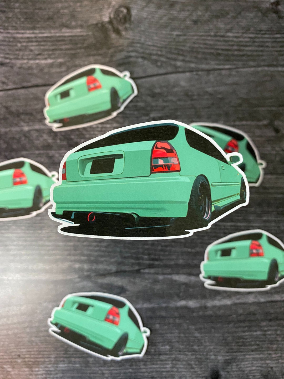 Honda Civic Hatchback Vinyl Stickers - Etsy