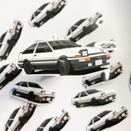 Bubble-free Stickers Ttoyota AE86 Trueno Initial D Car - Etsy