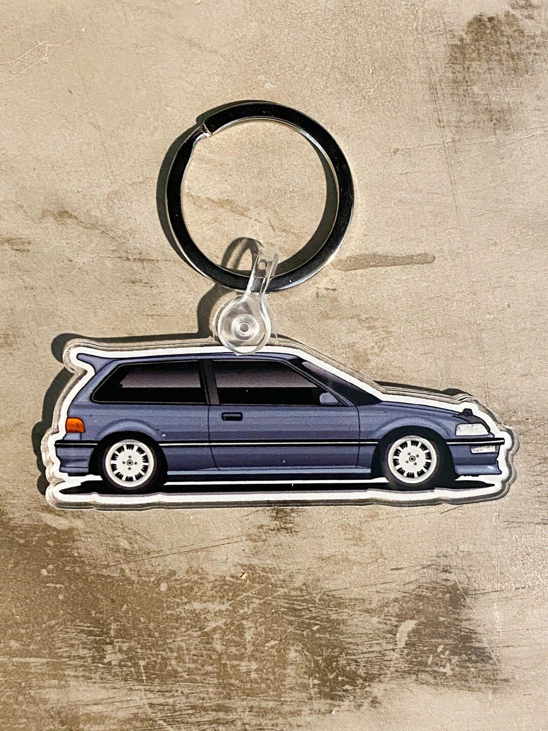 JDM Civic EF Acrylic Car Keychain - Etsy